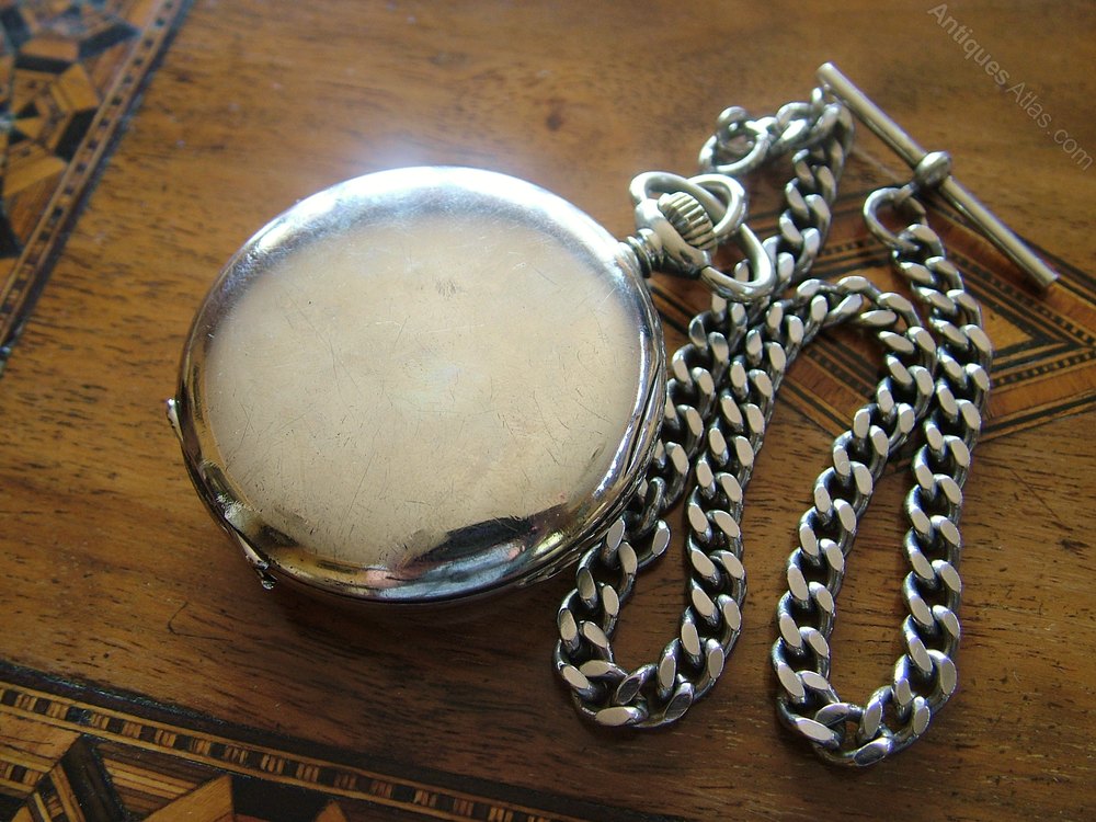Antiques Atlas - A 1930s/1940s Balco Pocket Watch With Chain as170a3439