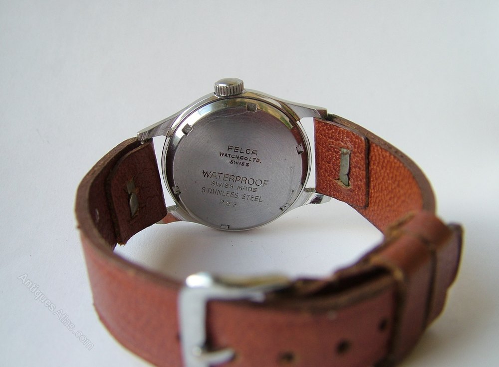 Antiques Atlas - A 1940s Felca Mid Size Wrist Watch