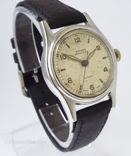 Antiques Atlas - A Gents 1940s Bridge Wrist Watch