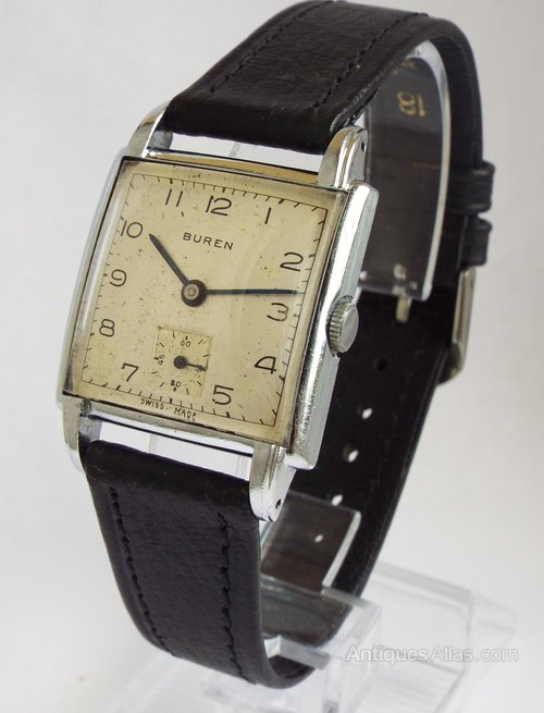 Antiques Atlas - A Gents 1940s Buren Wrist Watch as170a4190