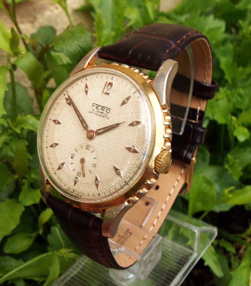 Antiques Atlas - A Gents 1950s Fero Wrist Watch as170a4282