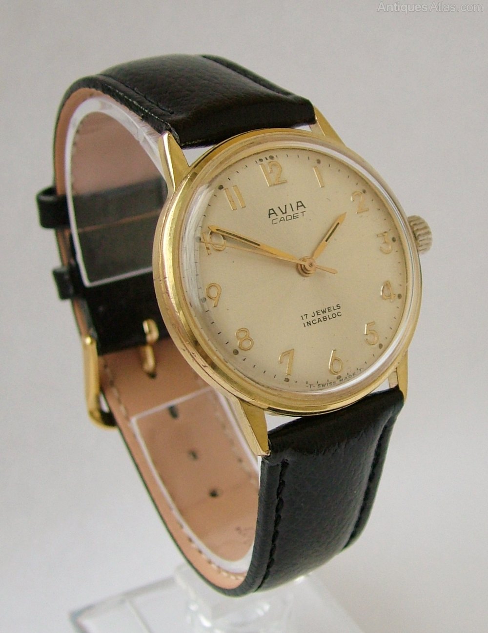 Antiques Atlas - A Gents 1960s Avia Cadet Wrist Watch