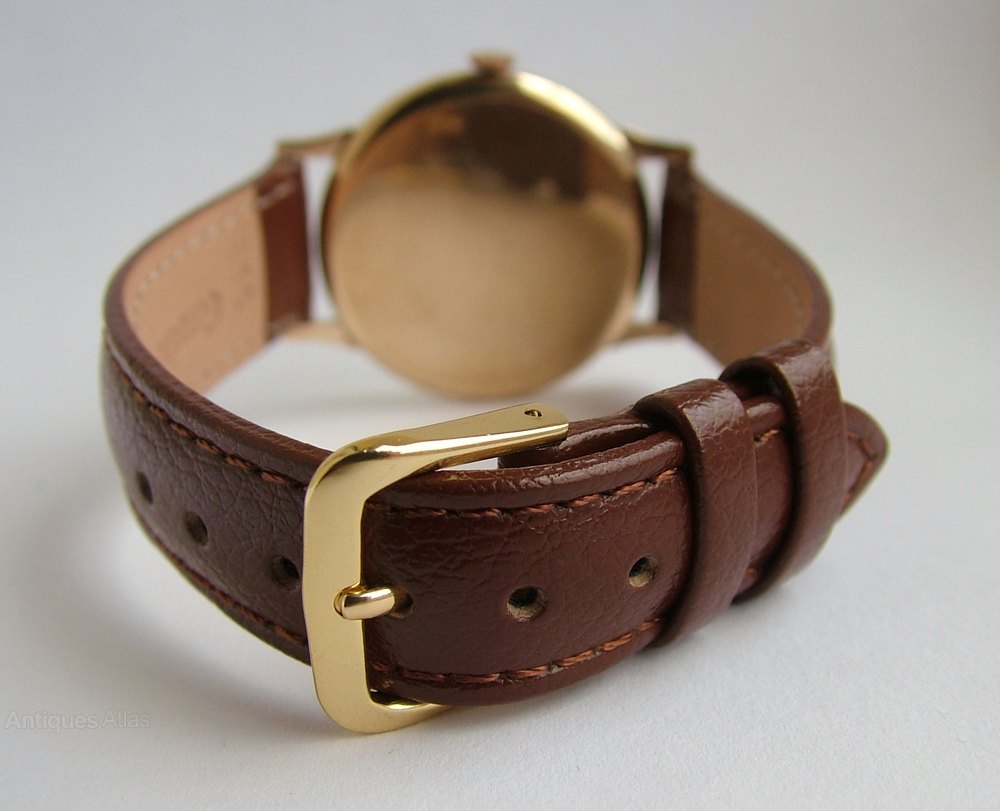 Antiques Atlas - A Gents 9 Carat Gold Everite Wrist Watch, 1960