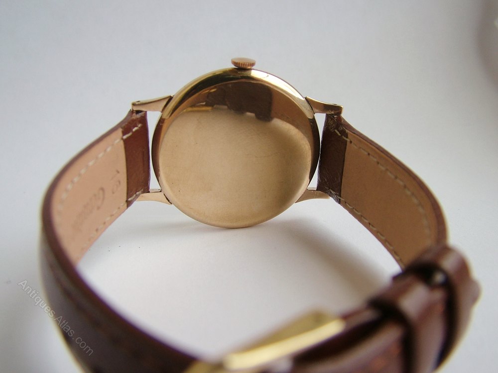 Antiques Atlas - A Gents 9 Carat Gold Everite Wrist Watch, 1960