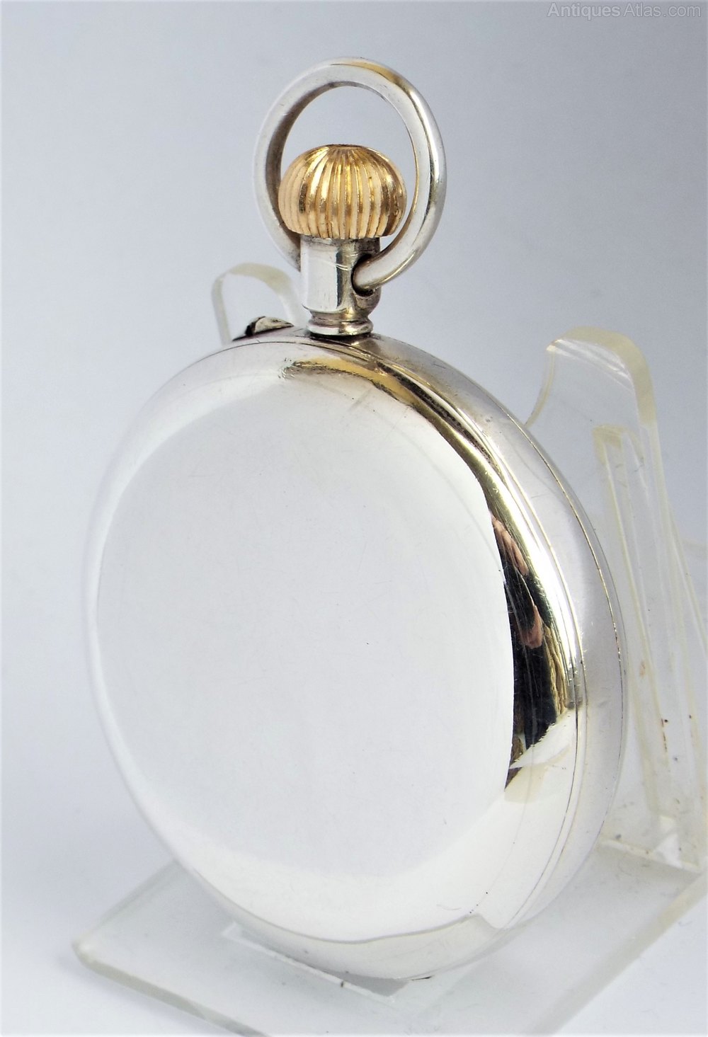 Antiques Atlas - A Late Victorian English Silver Pocket Watch as170a9202