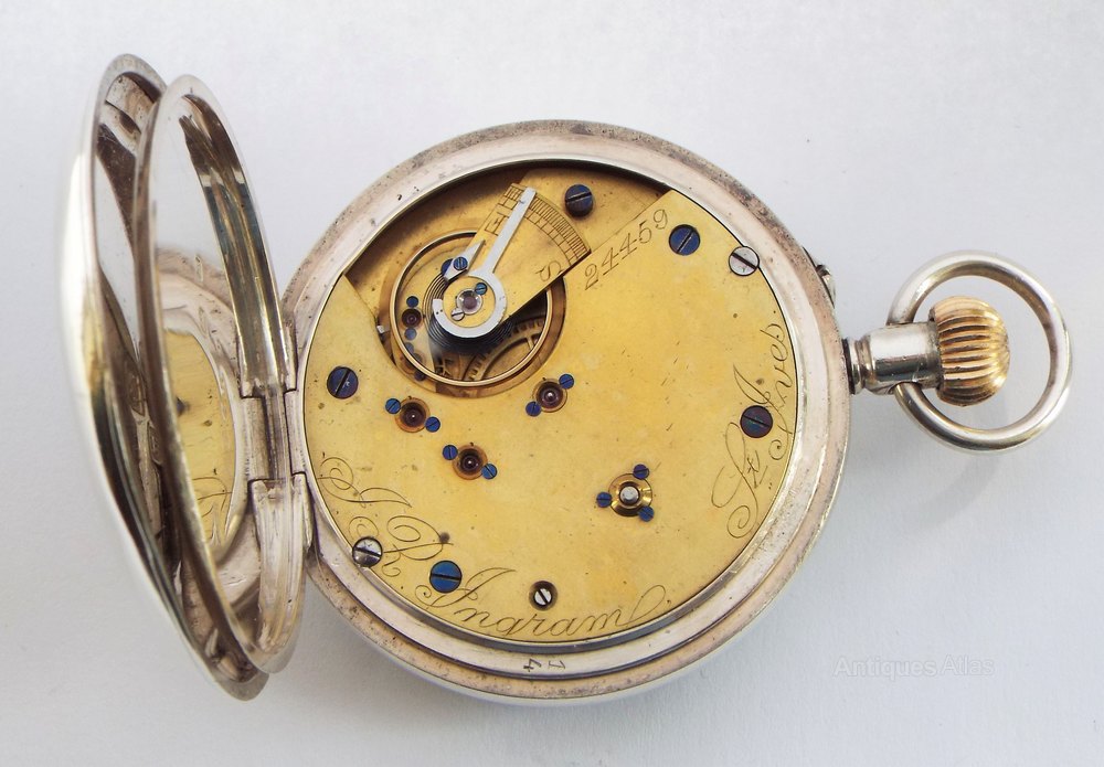 Antiques Atlas - A Late Victorian English Silver Pocket Watch as170a9202