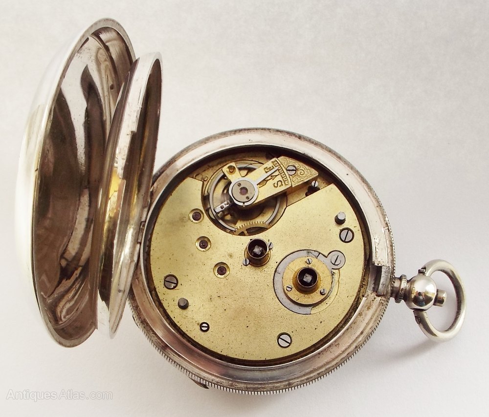 Antiques Atlas - A Vintage Silver Pocket Watch, Circa 1929.