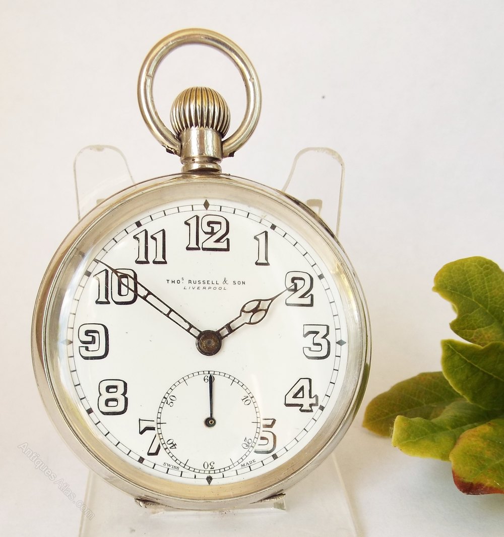 Antiques Atlas - An Antique 1918 Silver Record Pocket Watch