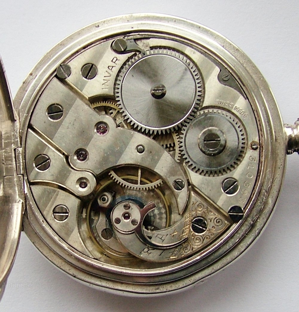 Antiques Atlas - An Antique Invar 1917 Silver Pocket Watch