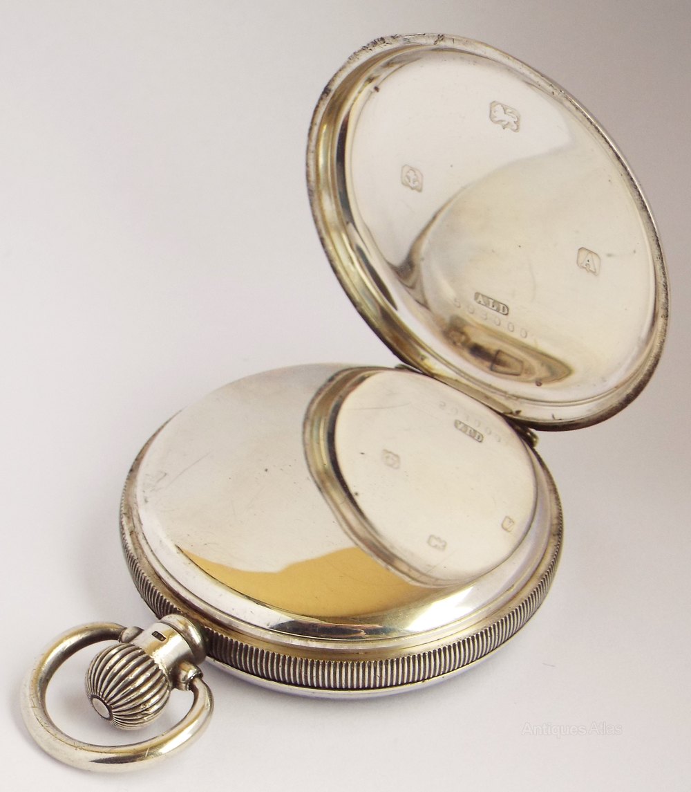 Antiques Atlas - Antique 1920s Silver Record Pocket Watch.