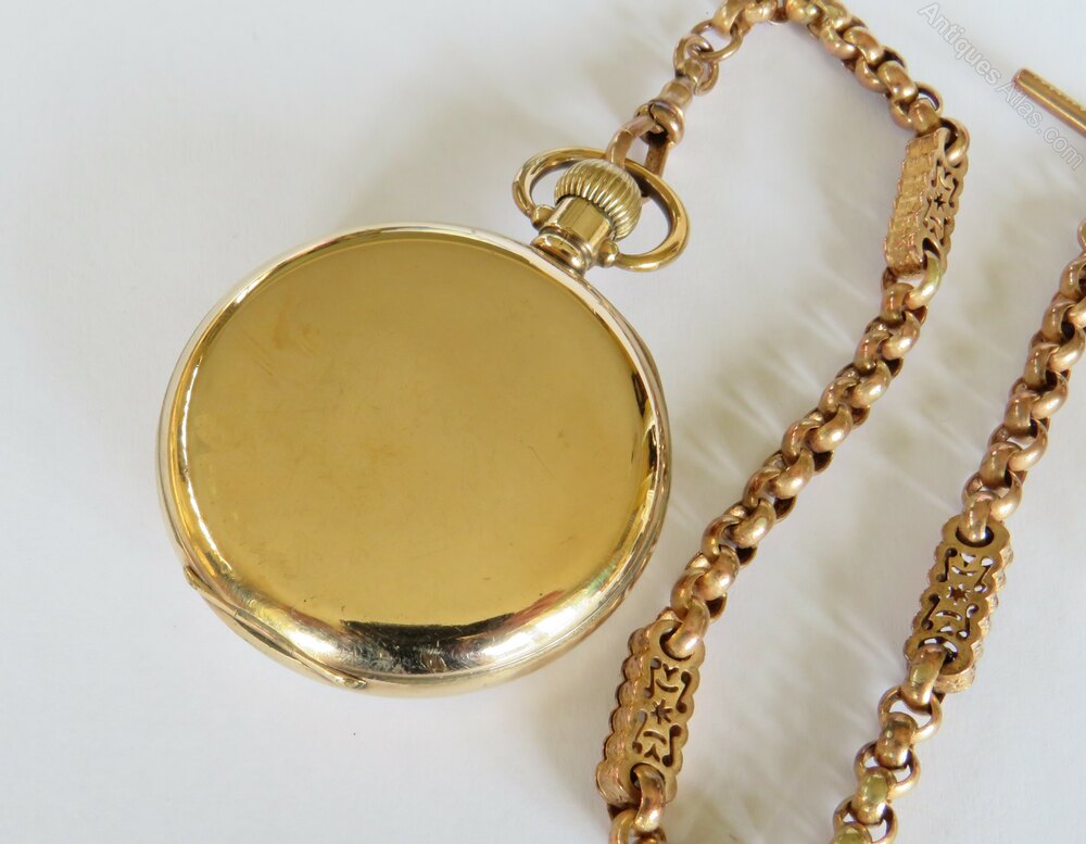 Antiques Atlas - Antique 1921 Waltham Pocket Watch And Chain as170a12430