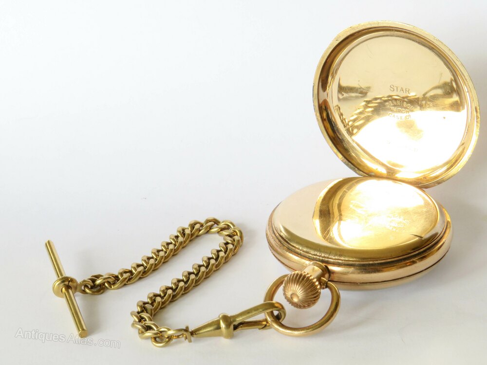 Antiques Atlas - Antique 1927 Waltham Pocket Watch And Chain as170a13715