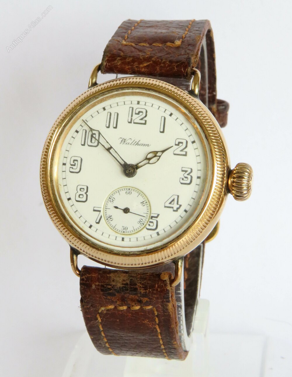 Antiques Atlas - Antique 9ct Gold Waltham Wrist Watch, 1921 as170a12649