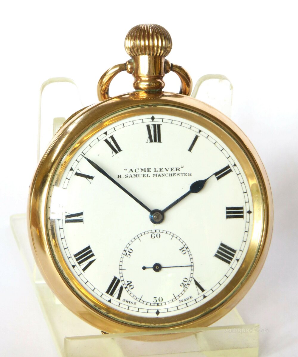 Antiques Atlas - Antique Acme Lever Pocket Watch For H Samuel as170a13825