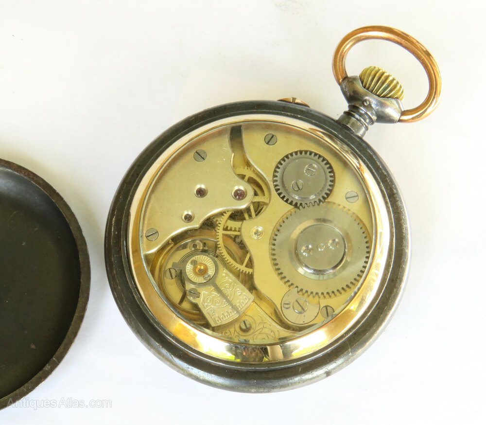 Antiques Atlas - Antique Aeby & Landry Jump Hour Pocket Watch as170a13758