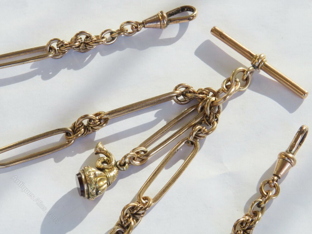 Antiques Atlas - Antique Churchill Watch Chain, C1900, Spiedel as170a13591