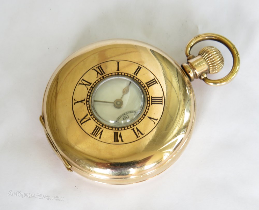 Antiques Atlas - Antique Minerva Half Hunter Pocket Watch