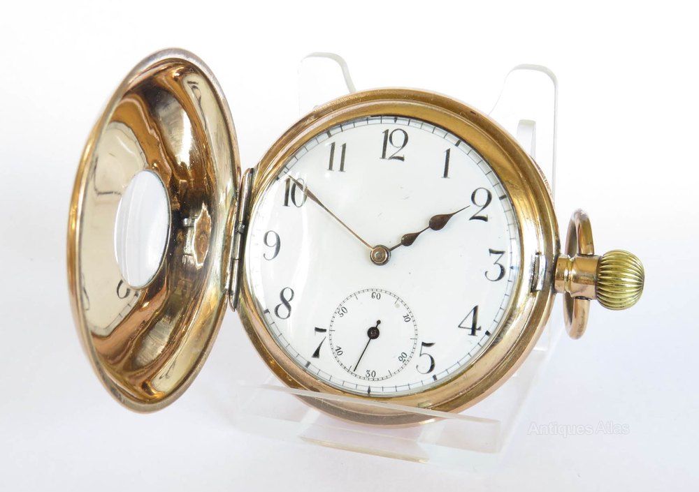 Antiques Atlas - Antique Omega Half Hunter Pocket Watch