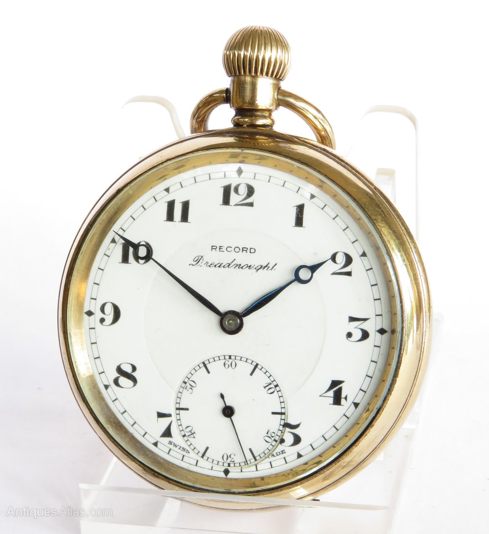 Antiques Atlas - Antique Record Dreadnought Pocket Watch