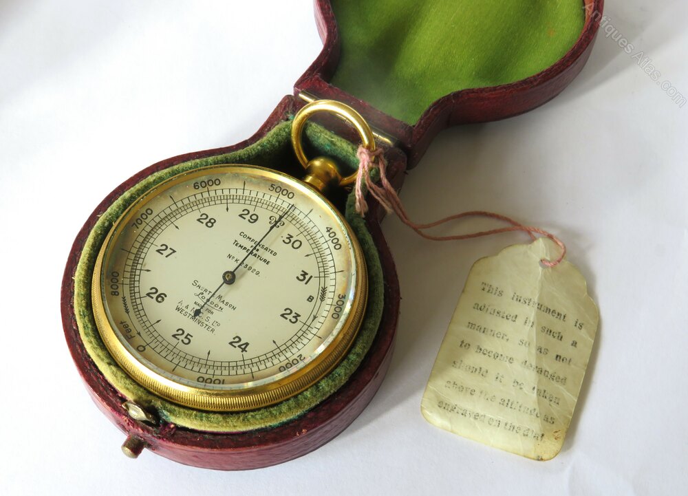 Antiques Atlas - Antique Short & Mason Pocket Barometer / Altimeter ...