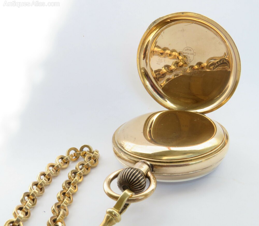Antiques Atlas - Antique Swiss Pocket Watch With Chain as170a13089
