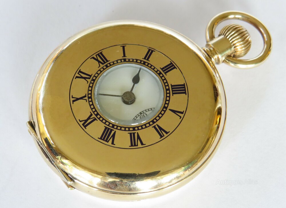 Antiques Atlas - Antique Thomas Russell Half Hunter Pocket Watch ...