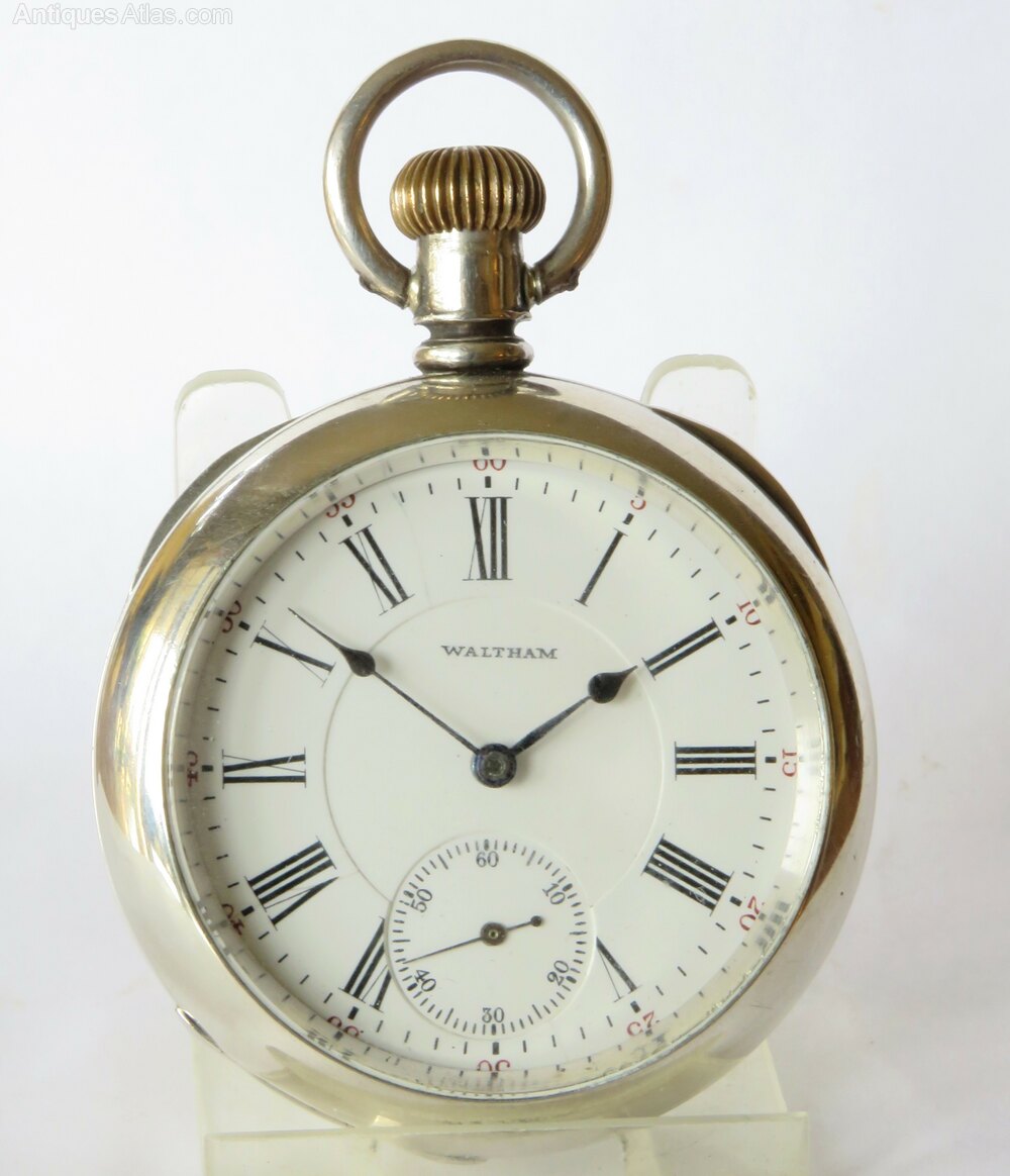 Antiques Atlas - Antique Waltham Crescent St Railroad Pocket Watch ...