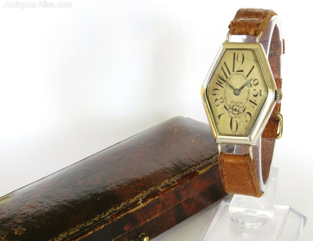 Antiques Atlas - Antique Silver Art Deco Wrist Watch as170a13167