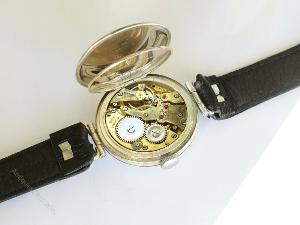 Antiques Atlas - Antique Silver Audax Gents Wrist Watch, 1904 as170a13030