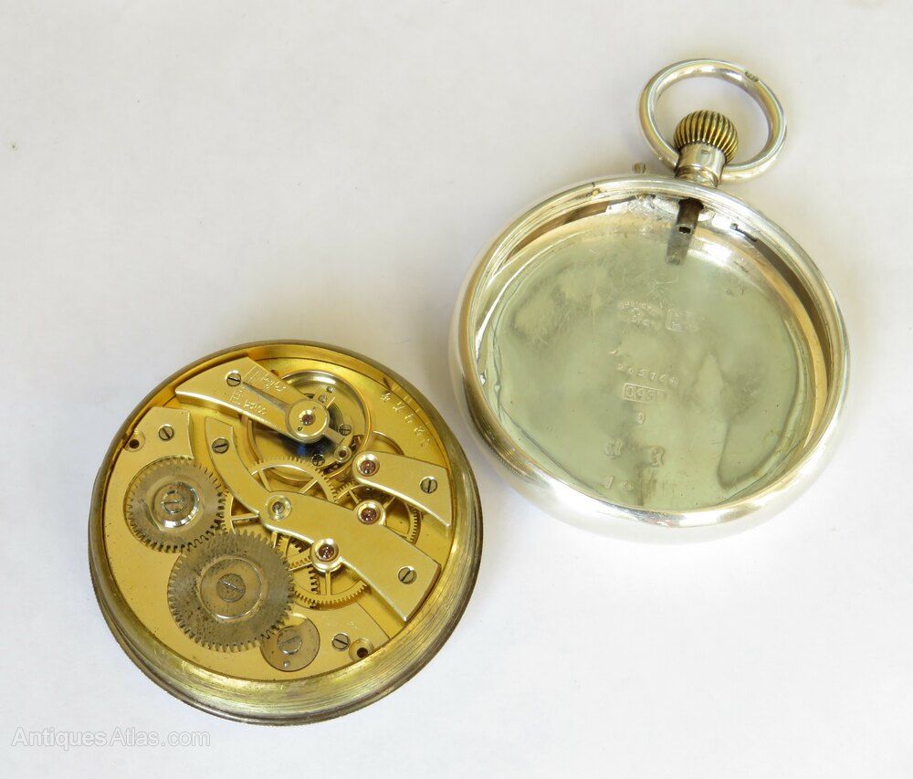 Antiques Atlas - Antique Silver Borgel Cased Pocket Watch