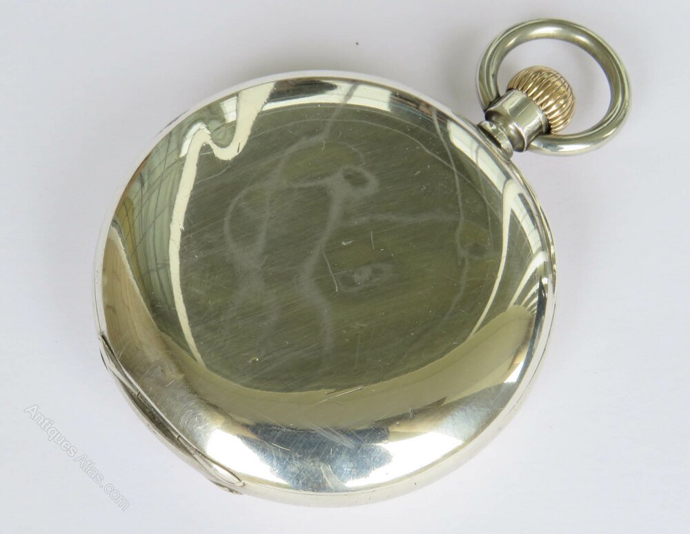 Antiques Atlas - Antique Silver Longines Half Hunter Pocket Watch ...