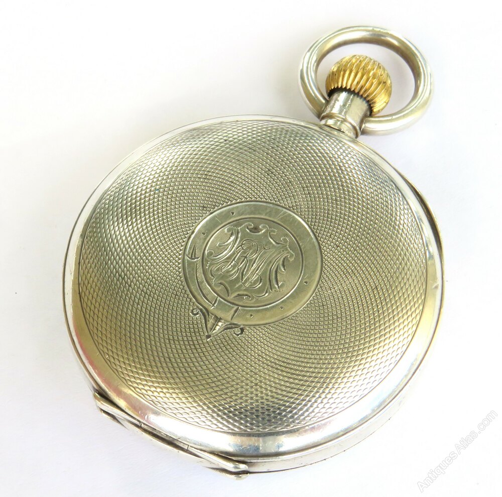 Antiques Atlas - Antique Silver Minerva Pocket Watch, 1919 as170a13520