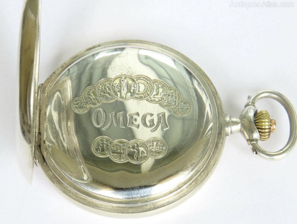 Antiques Atlas - Antique Silver Omega Full Hunter Pocket Watch, 1925 ...