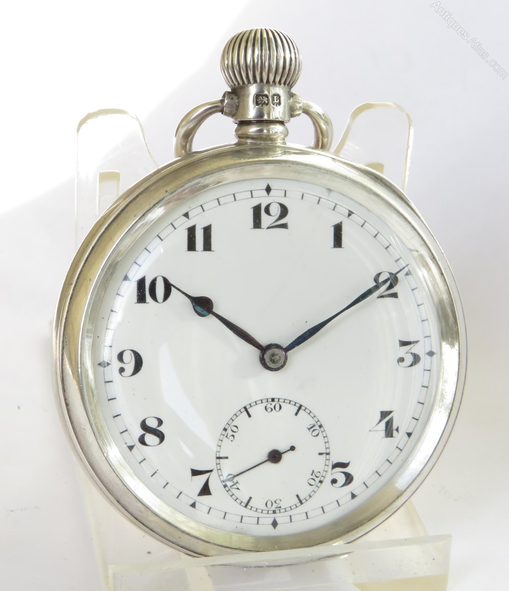 Antiques Atlas - Antique Silver Record Pocket Watch, 1935 as170a9141