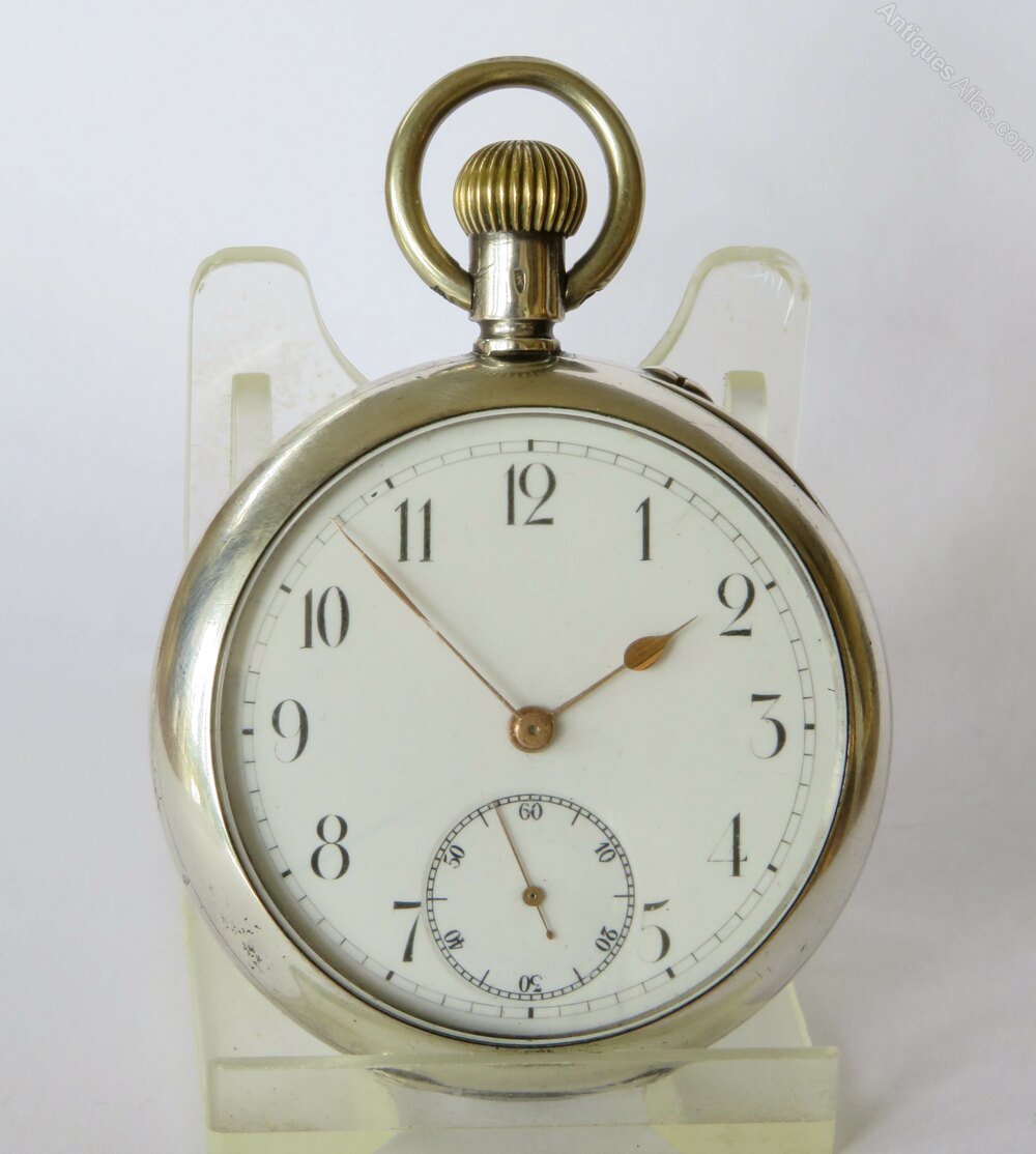 Antiques Atlas - Antique Silver Stauffer & Co IWC Pocket Watch as170a14196