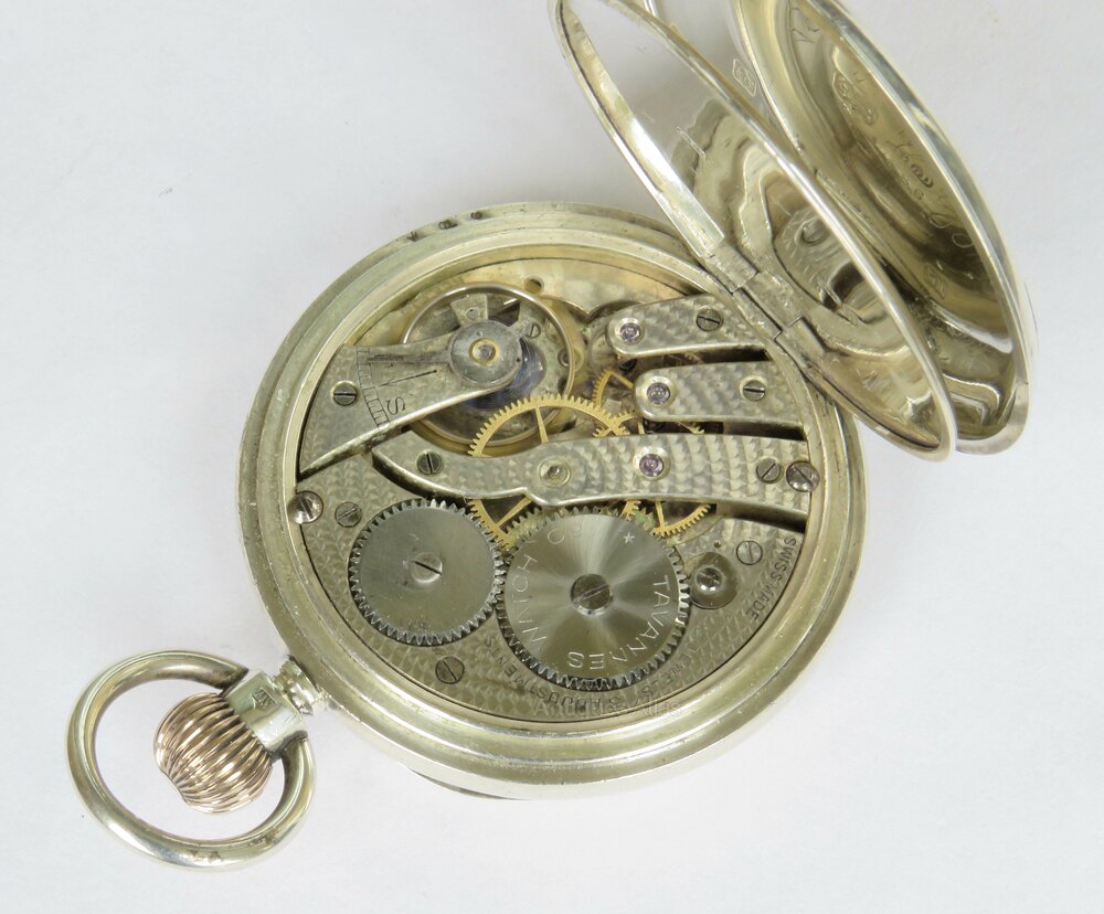 Antiques Atlas - Antique Silver Tavannes Pocket Watch, 1903 as170a13429