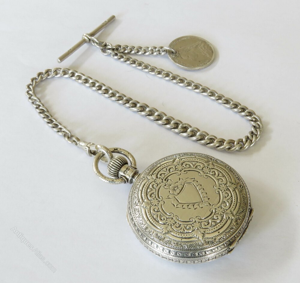Antiques Atlas - Antique Silver Waltham Royal Hunter Fob Watch as170a13847