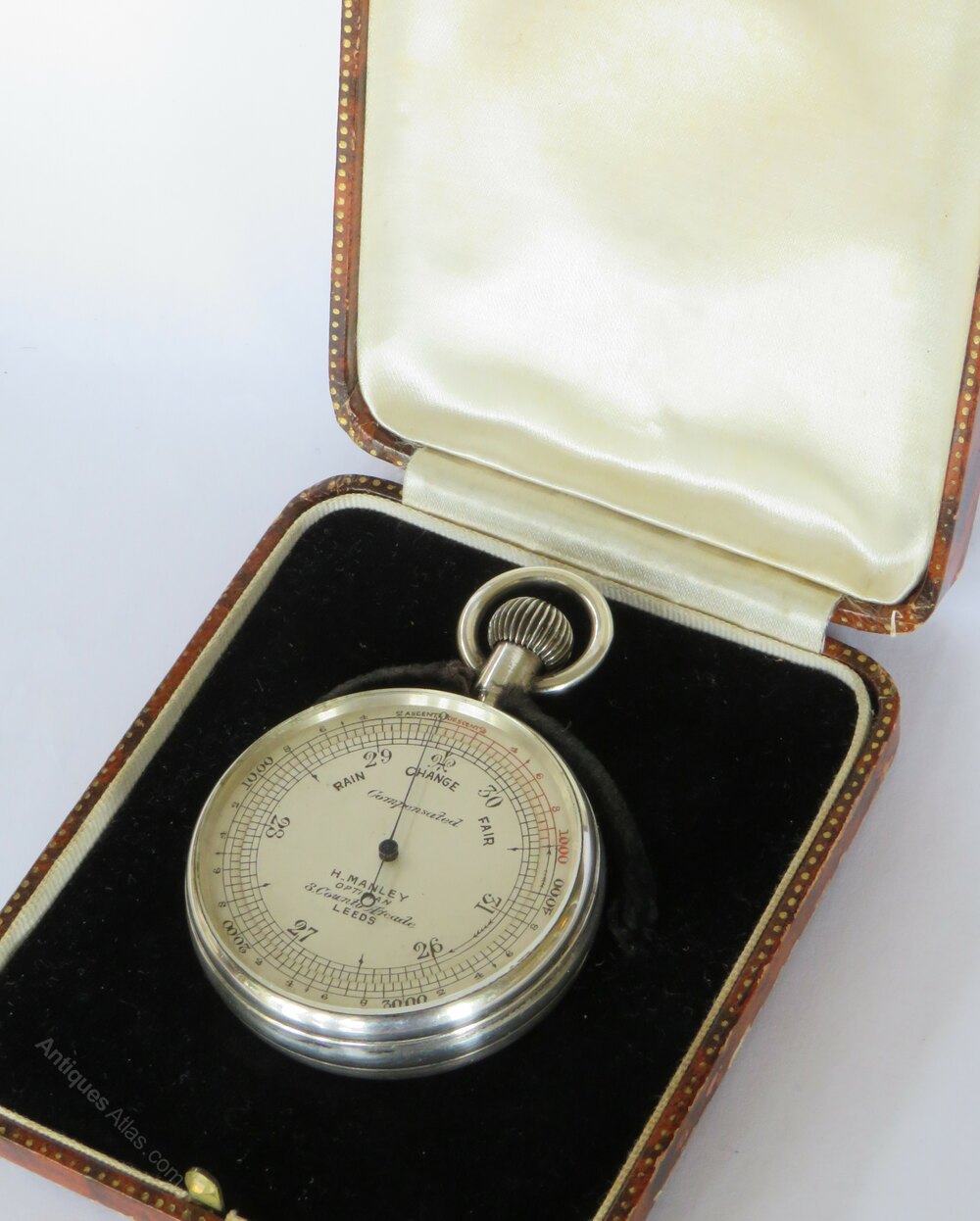 Antiques Atlas - Antique Silver Hot Air Balloon Pocket Barometer ...