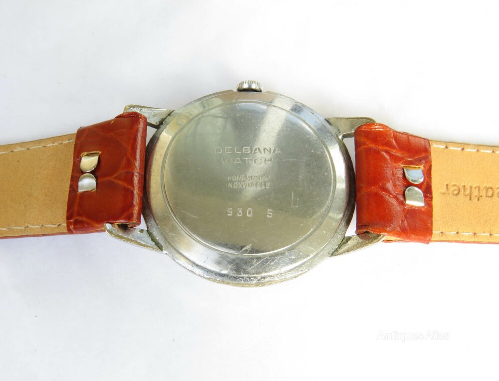 Antiques Atlas - Gent 1950s Delbana Wrist Watch as170a14808