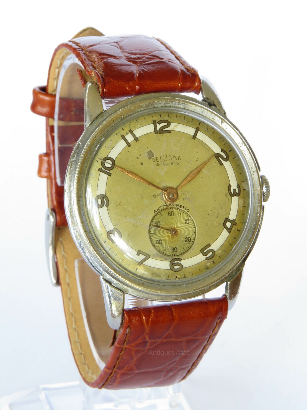 Antiques Atlas - Gent 1950s Delbana Wrist Watch as170a14808