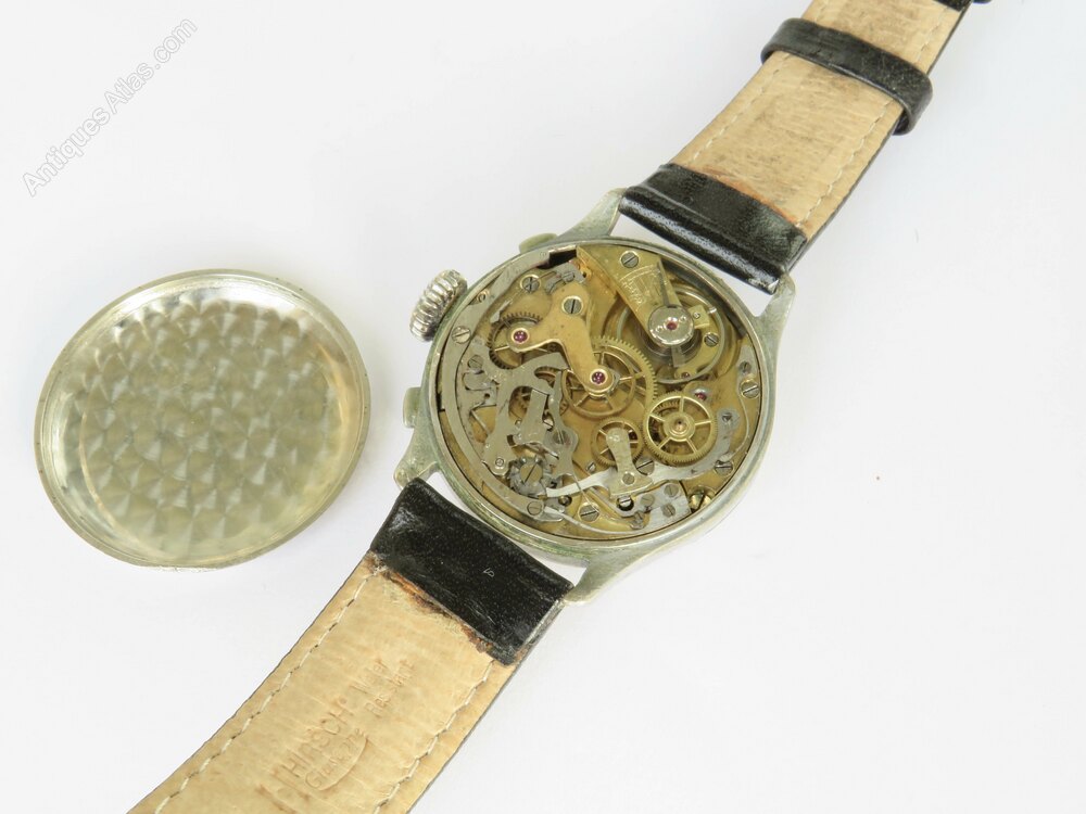 Antiques Atlas - Gents 1920s/30s Hahn Landeron Pilots Chrono Watch ...