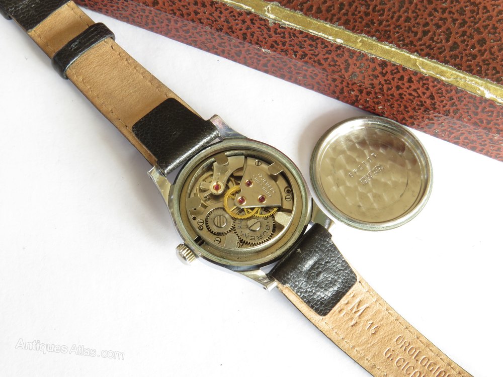 Antiques Atlas - Gents 1940s Buren Grand Prix Wrist Watch