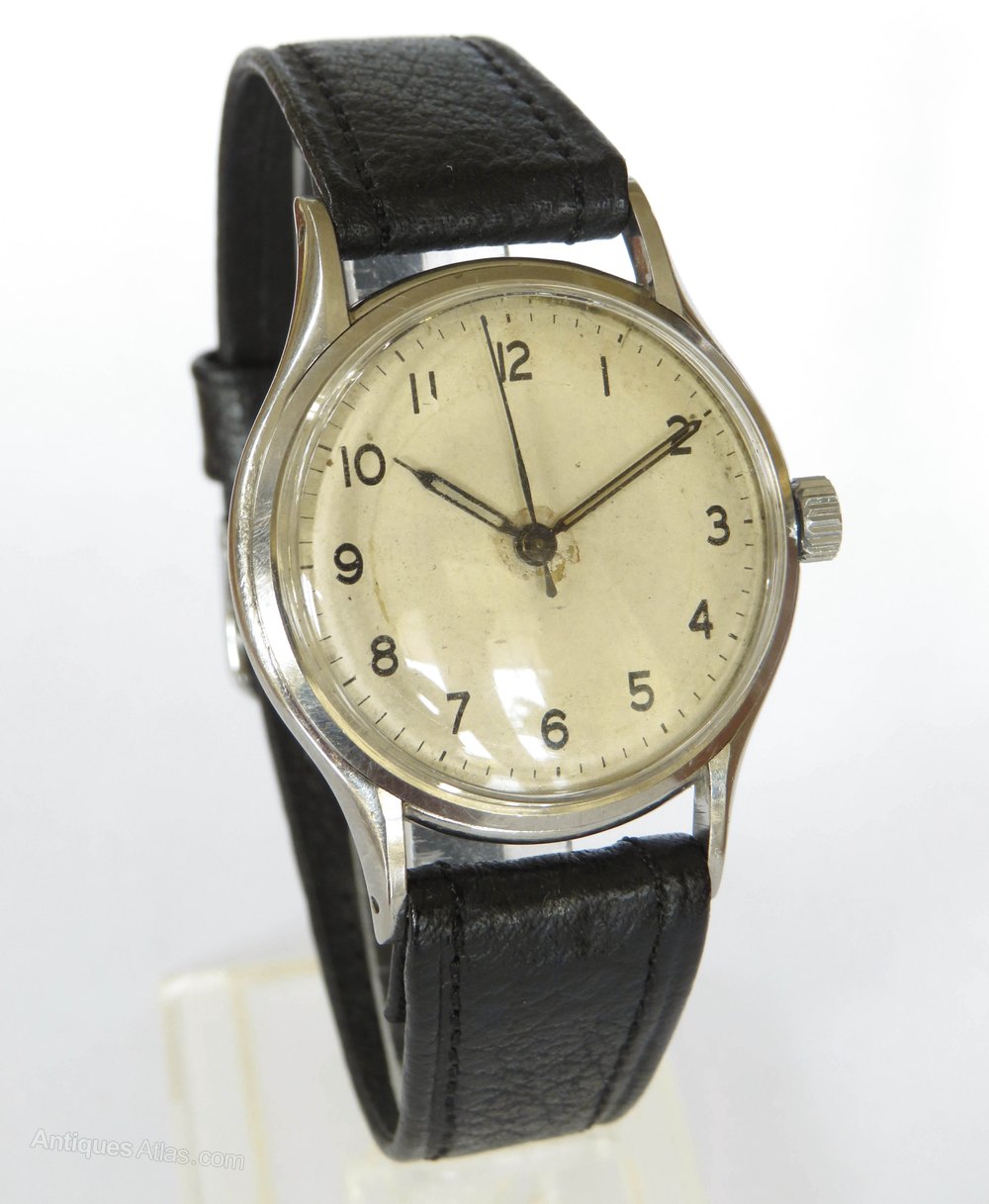 Antiques Atlas - Gents 1940s Georges Beguelin Wrist Watch as170a8345