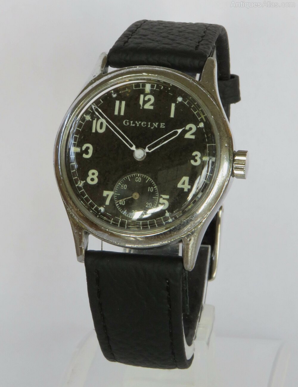 Antiques Atlas - Gents 1940s German Military Glycine Wrist Watch ...
