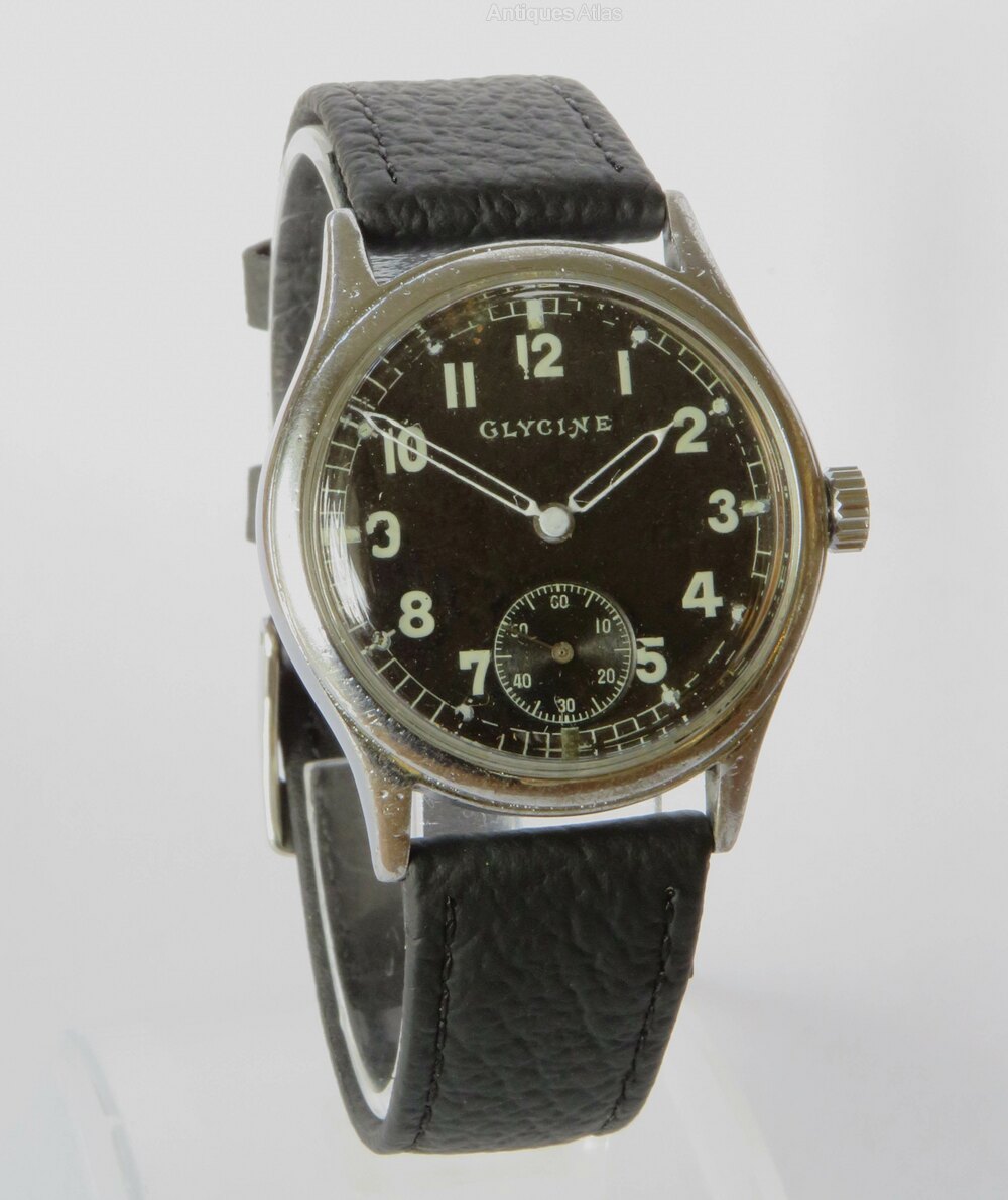 Antiques Atlas - Gents 1940s German Military Glycine Wrist Watch ...