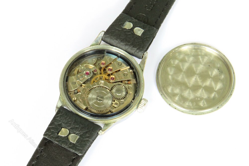 Antiques Atlas - Gents 1940s Roamer German Luftwaffe Military Watch ...
