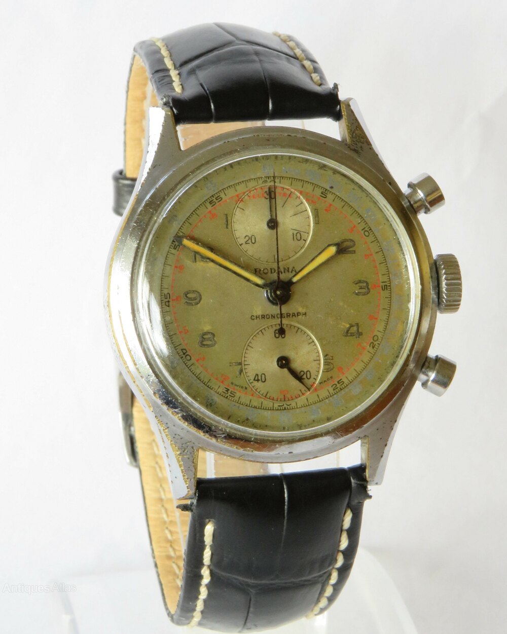 Antiques Atlas - Gents 1940s Rodana Chronograph Wrist Watch as170a13365