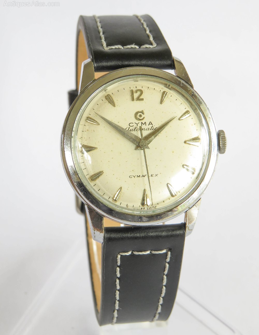 Antiques Atlas - Gents 1950s Cyma Bumper Automatic Wrist Watch