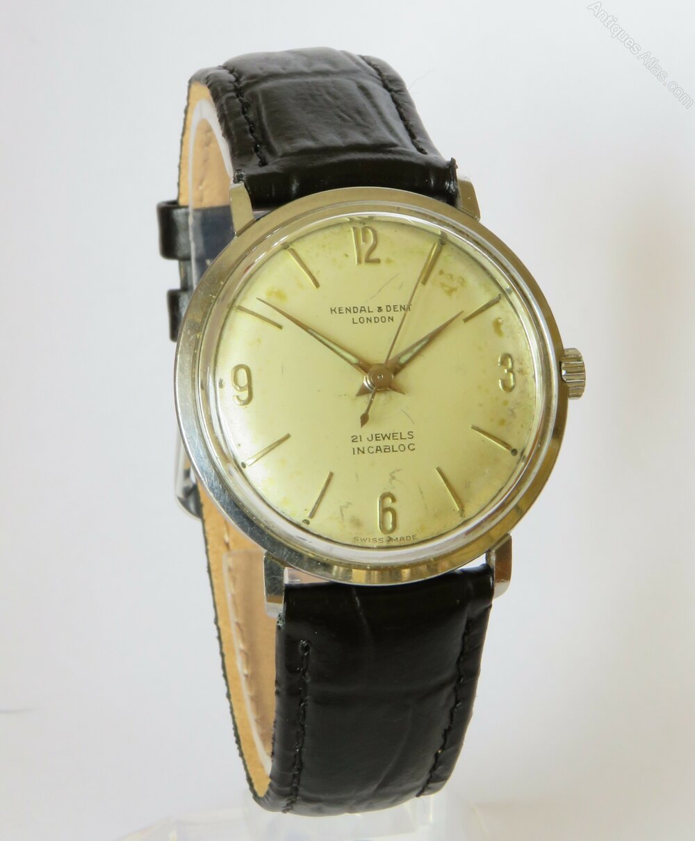 Antiques Atlas - Gents 1950s Kendall & Dent Wrist Watch as170a13969
