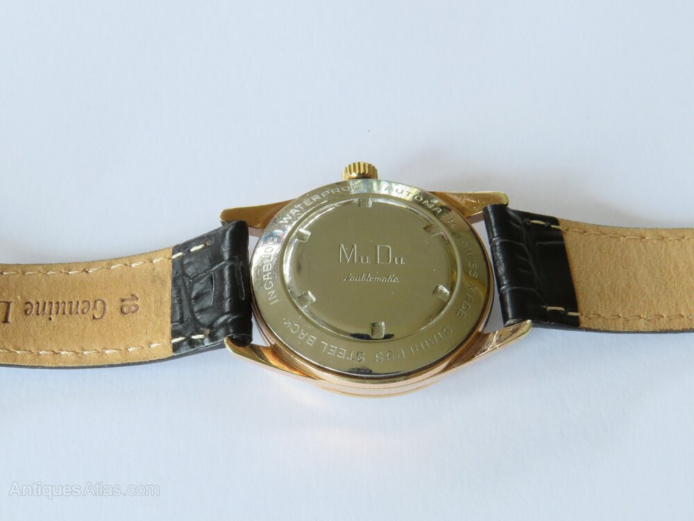 Antiques Atlas - Gents 1950s MuDu Wrist Watch as170a12225
